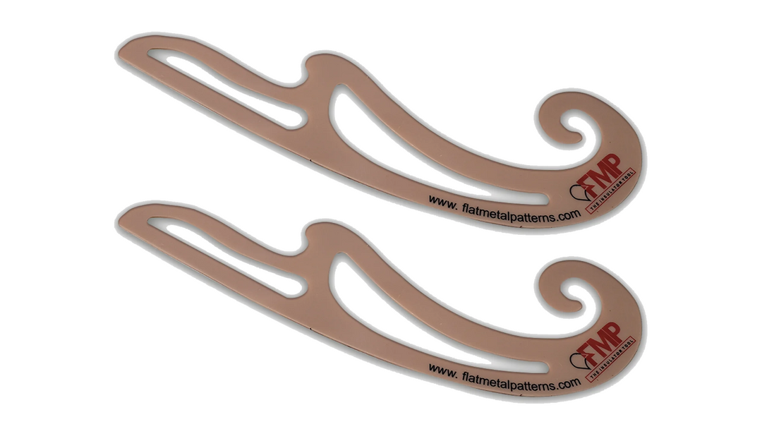 (PAQUETE DE 2) REGLA DE CURVA FMP PARA PATRONES – FLAT METAL PATTERNS